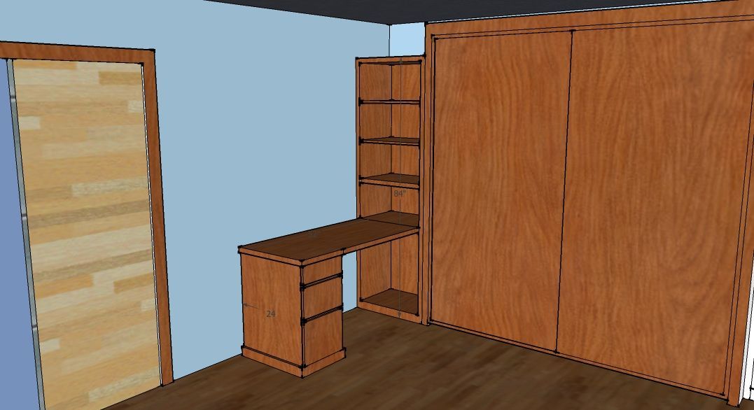 Customizable Wall Bed Options | Side Piers Cabinets